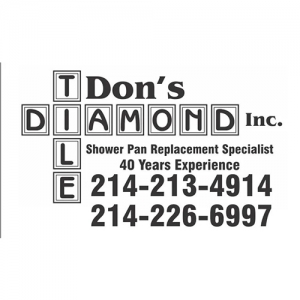 Don's Diamond Tile | Dallas, TX | Shower Pan Replacement Specialist